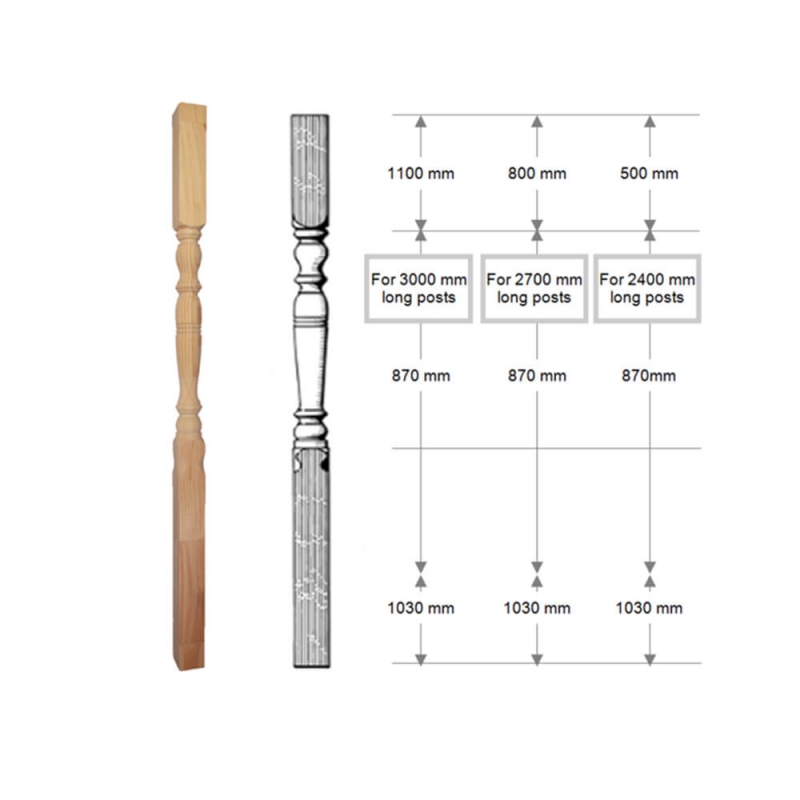 Turned Timber Verandah Posts | Karem Woodcraft
